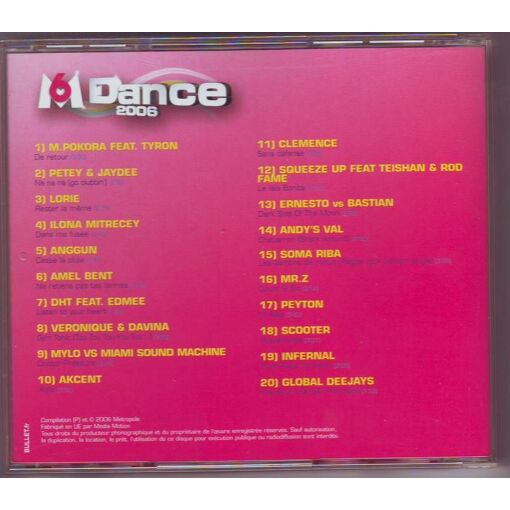 M6 dance 2006 - N° 37 - CD | Rakuten