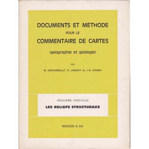 Documents et méthode pour le commentaire de cartes - géographie et ...
