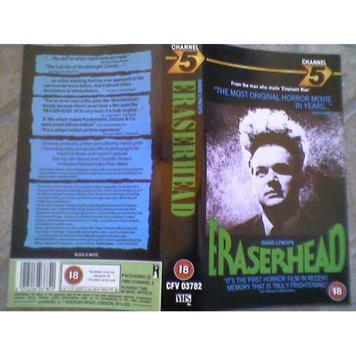 Eraserhead - VHS | Rakuten