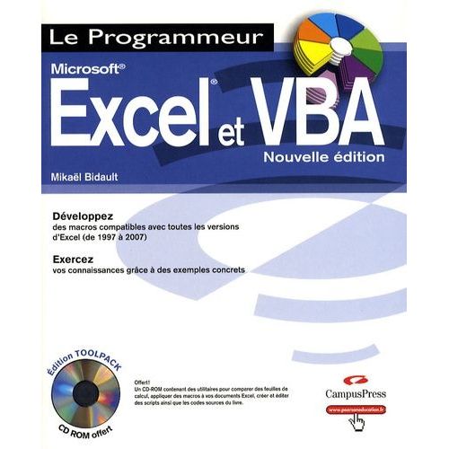 Excel Et Vba - Versions 97, 2000, Xp, 2003 Et 2007 (1 Cd-Rom) | Rakuten