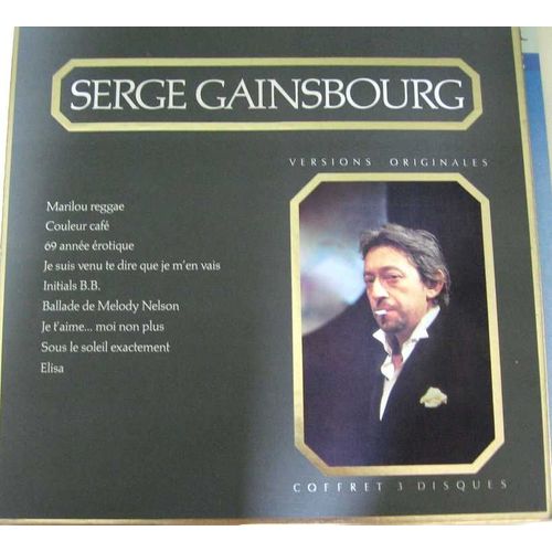 Serge Gainsbourg versions originales coffret 3 disques | Rakuten