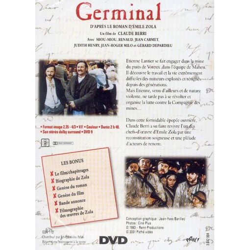 Germinal - DVD Zone 2 | Rakuten