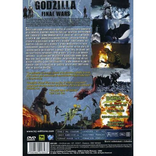 Godzilla final wars - DVD Zone 2 | Rakuten