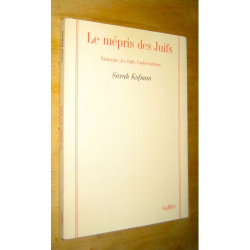 Le Mépris Des Juifs - Nietzsche, Les Juifs, L'antisémitisme | Rakuten