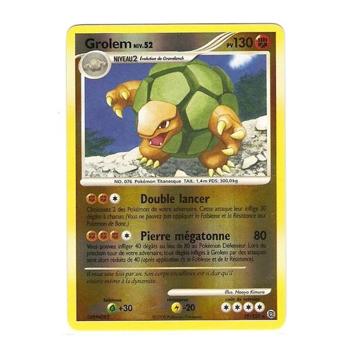 Pokemon - GROLEM HOLO 130 PV 29/132 D&P "MERVEILLES SECRETES" | Rakuten