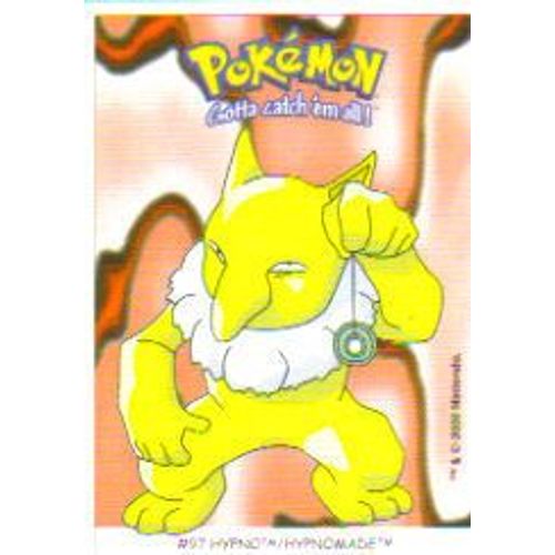 POKEMON #97 HYPNOMADE STICKERS - Cartes de jeux | Rakuten