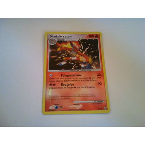 Pokemon SIMIABRAZ niv 40 reverse 100PV 5/130 diamant et perle | Rakuten