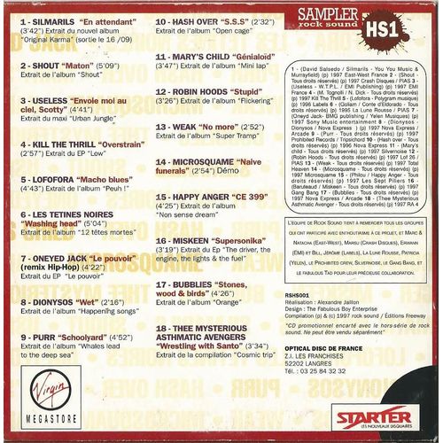 Rock sound sampler hors serie 1 special groupe francais 18 titres | Rakuten