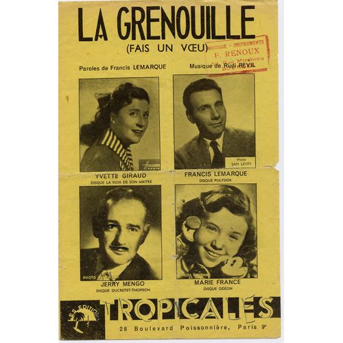 La Grenouille (Fais Un Voeu). - Art et culture | Rakuten