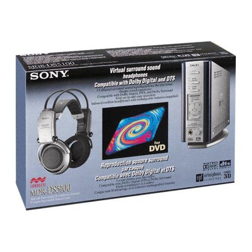 Sony MDR-DS5100 - Écouteurs - pleine taille - infrarouge - sans fil - blanc | Rakuten