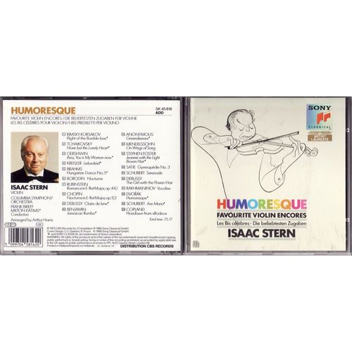 Humoresque pour violon, les Bis Celebres d'isaac Stern | Rakuten