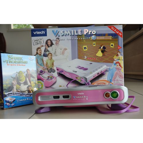 VTech V.Smile Pro Rose - Console de jeux éducative + Jeu Disney ...