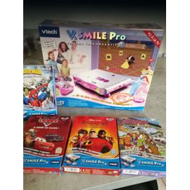 VTech V.Smile Pro Rose - Console de jeux éducative + Jeu Disney ...