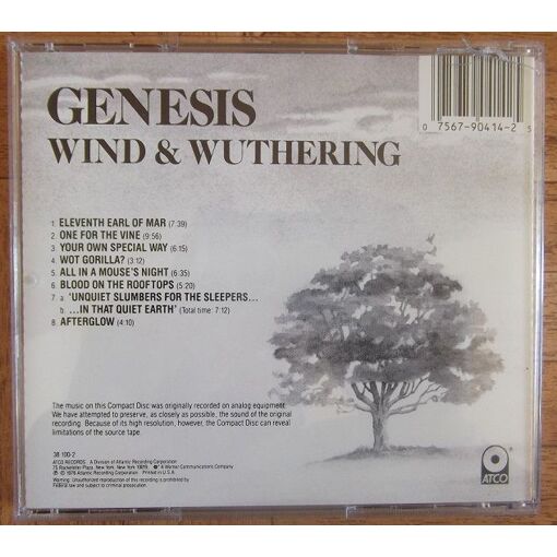 Wind And Wuthering - CD | Rakuten