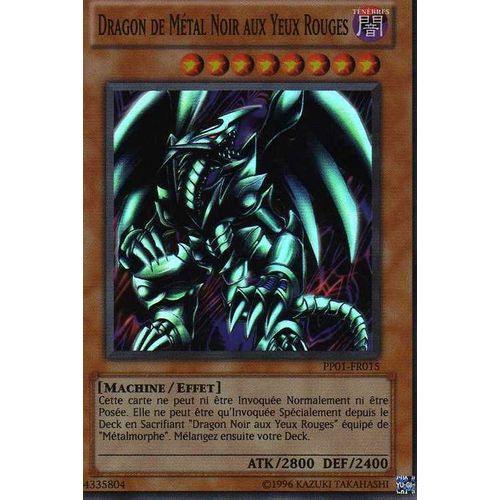Yugioh - DRAGON de METAL NOIR aux YEUX ROUGES - PREMIUN PACK - PP01 ...
