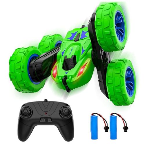 ACAMMZAR RC Voiture Telecommandé Tout Terrain pour Enfants, 2.4GHz 4WD 360° Rotation Stunt Car ...