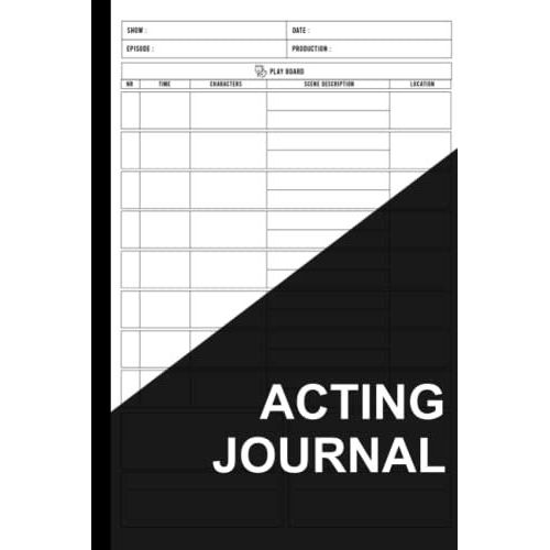 Acting Journal: Simple Audition Log book Tracker, Track & Record ...