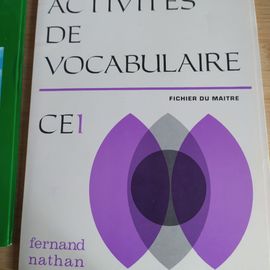 Activités de Vocabulaire CE1 - Chemins de l'Expression CE1 - Conseils ...