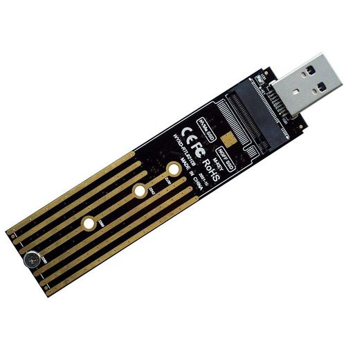 Adaptateur M.2 NVME SSD vers USB 3.1, carte de Conversion interne 10Gbps, puce RTL9210B, prend ...