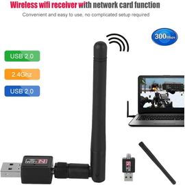 Adaptateur USB Wifi pour PC, 300Mbps USB2.0 Signal 2.4Ghz Carte réseau ...