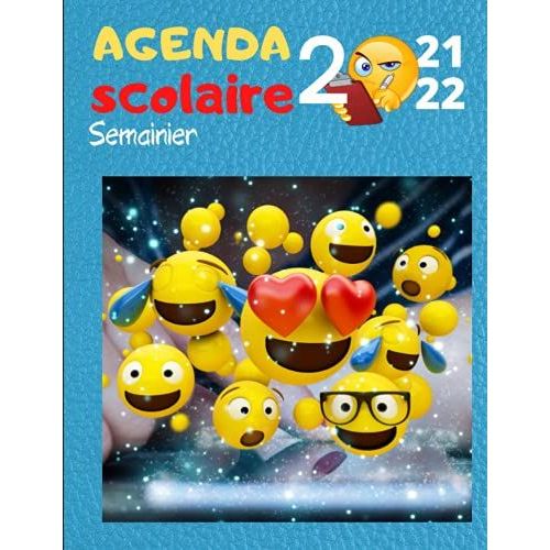Agenda Scolaire 2021-2022 Emoticônes: Pour ado garçon et fille collège ...