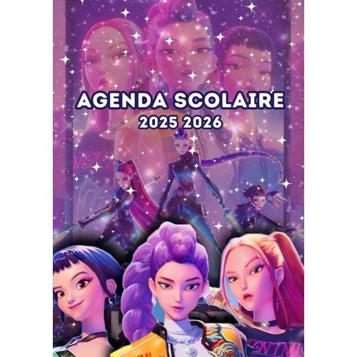 Agenda scolaire 2025 2026: Musique K-Pop | Journalier | A5 | Collège et lycée | Sept 2025 juil ...
