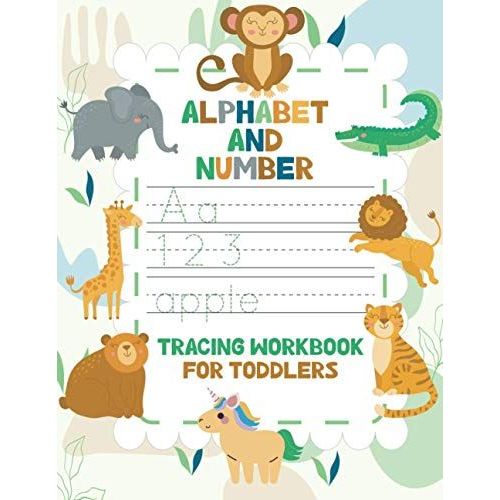 Alphabet and Number Tracing Workbook For Toddlers: Number tracing books ...