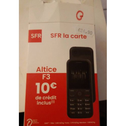 Altice F3 SFR Noir - Téléphones mobiles | Rakuten