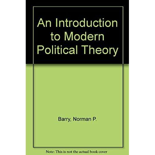 An Introduction To Modern Political Theory | Rakuten