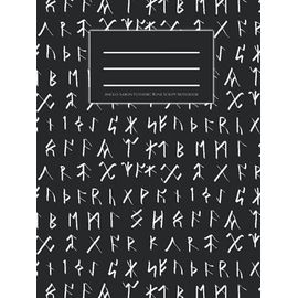 Anglo-saxon Futhorc Rune Script Notebook: Themed Composition College ...