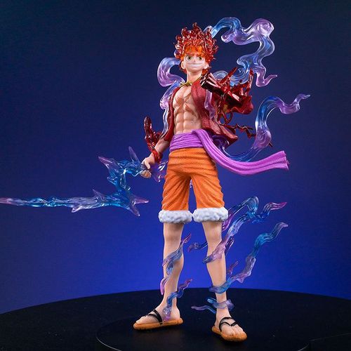 Anime One Piece rysunek Nika Luffy Gear 5 Sun God pcv figurka statua ...