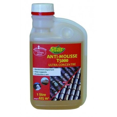 Anti-mousse pro T5000 ultra concentré pour terrasses, dalles et murs ...