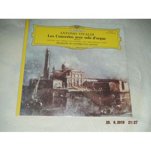Antonio Vivaldi - les concertos avec solo d'orgue - disque vinyle 33 ...