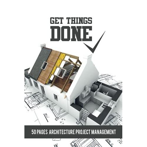 Architecture Project Management Book 120 Pages Budget Planner: Project Notebook: Black And White ...