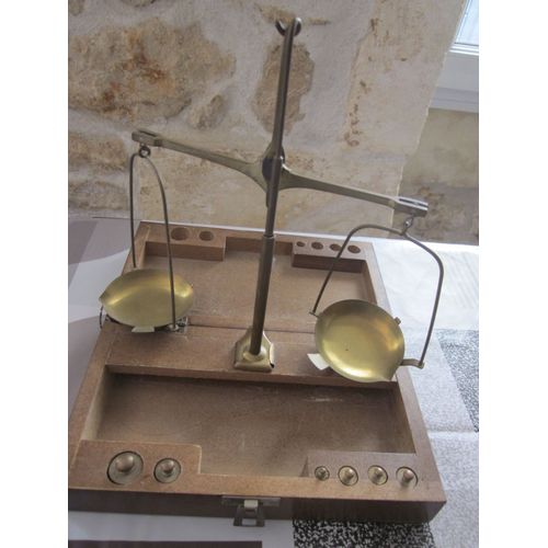 Balance trébuchet avec poids - Objets à collectionner | Rakuten