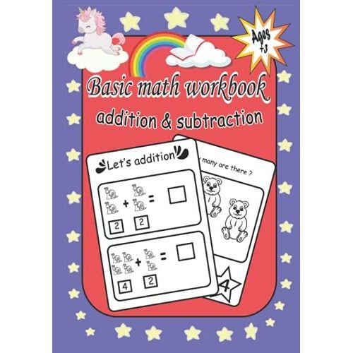 Basic Math Workbook - Addition & Subtraction Kids Ages 3 And Up: Number ...