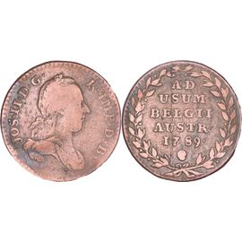 Belgique - Pays-Bas autrichiens - 1789 - 2 liards - Joseph II - AD USUM ...