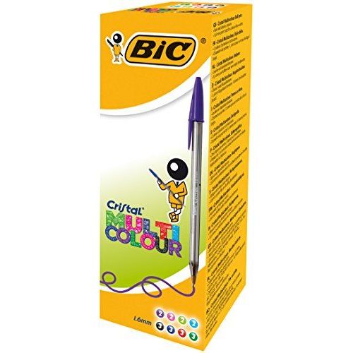 Bic Cristal Multicolor 926381 Stylo-bille non rétractable Couleurs ...