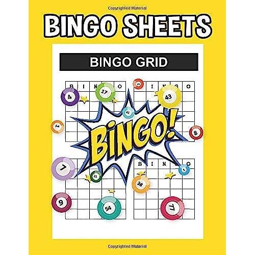 Bingo Sheets: Blank Bingo Grid Score Record, Bingo Game Record Book ...