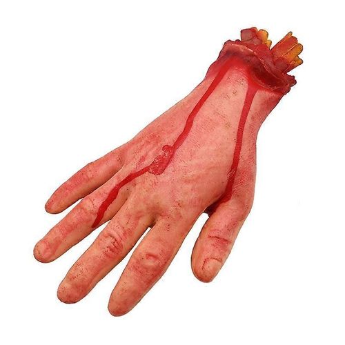 Bloody Horror Scary Prop Severed Life Size Arm Hand House Scary Bloody ...