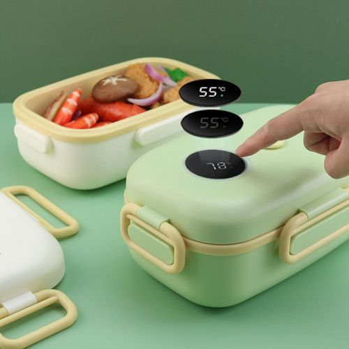 Boîtes à bento,boîte à lunch chaude Affichage de la température de 3 à ...