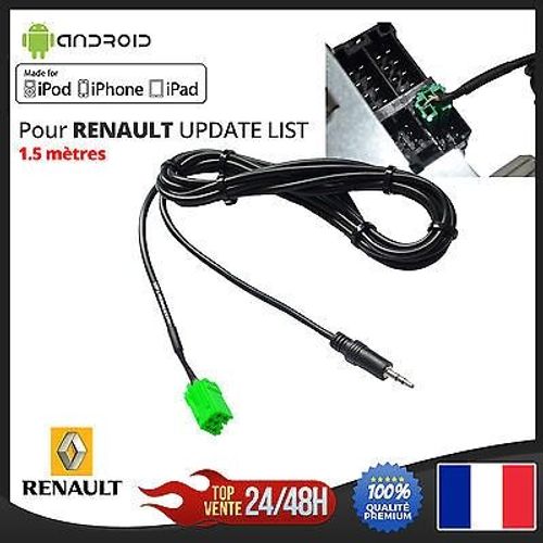 Cable MP3 AUXILIAIRE autoradios Renault UPDATE LIST Master Trafic ...