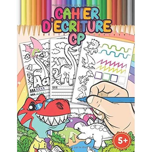Cahier D'ecriture Cp: Dinosaure Cahier De Graphisme, Apprendrons A ...