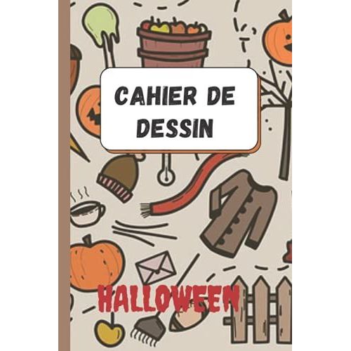 Cahier De Dessin Halloween Carnet Dactivités Pour Apprendre à Dessiner