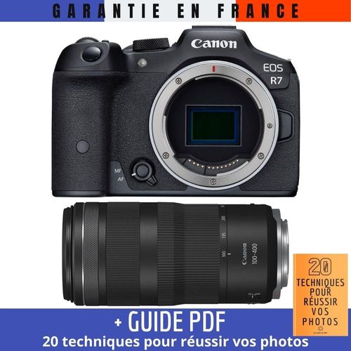 Canon EOS R7 + RF 100-400mm F5.6-8 IS USM + Guide PDF ""20 techniques pour r?ussir vos photos ...
