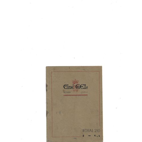 CARACTERISTIQUES DU PROJECTEUR CINE GEL ROYAL 210 | Rakuten