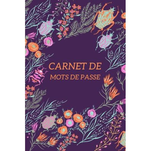 Carnet De Mots De Passe Carnet De Mots De Passe Alphabétique Cahier Pour Vos Identifiants Et