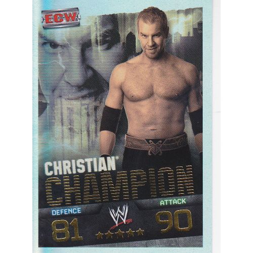 Carte brillante Slam Attax Evolution, Champion " Christian ", à ...