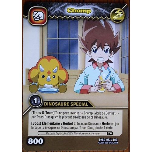 Carte Dinosaur King'Chomp - Cartes de jeux | Rakuten