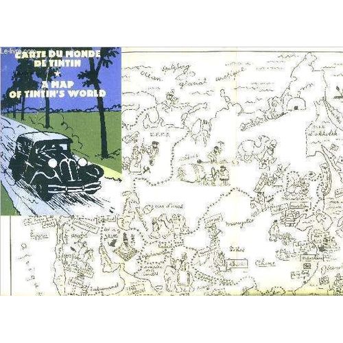 Carte du Monde TINTIN - Objets à collectionner | Rakuten